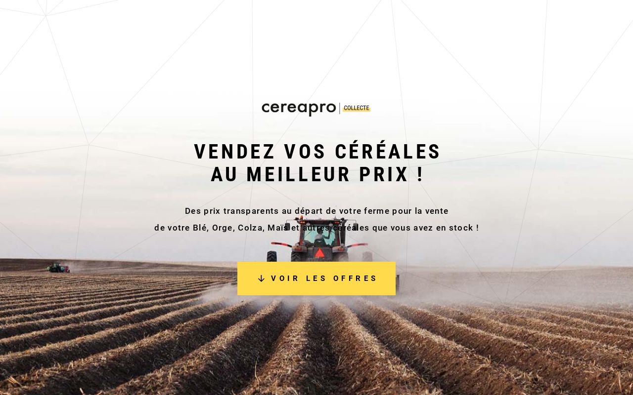 Vendez vos céréales | Cereapro